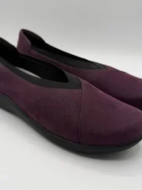 Clarks | Shoes | Clarks Sillian Holly Flats Aubergine Purple Comfort ...